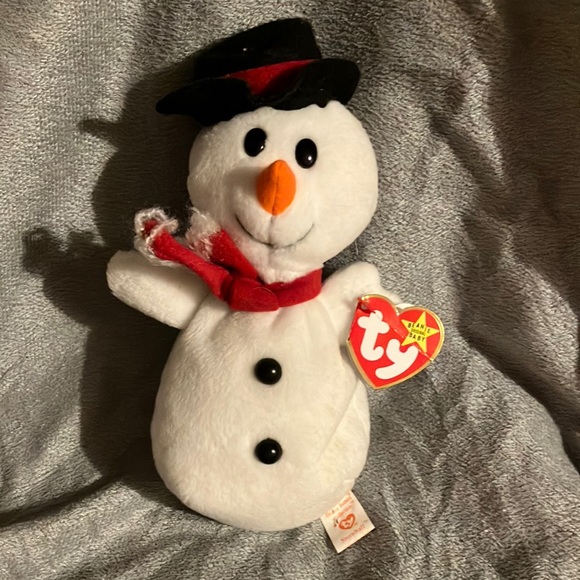 Ty | Other | Rare Ty Original Beanie Baby Snowball The Snowman 996 ...
